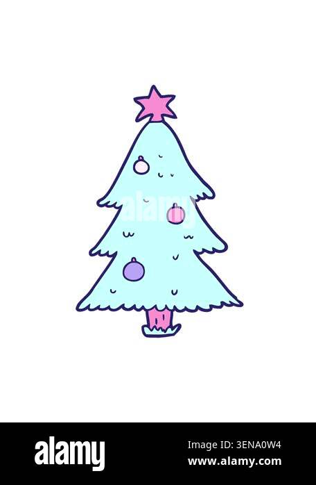 jiggle motion animation of christmas tree Stock Video Footage - Alamy