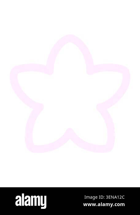 pixelize effect animation of a traditional japanese single flower ...