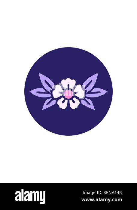 flashy sales animation of decorative element of flower Stock Video ...