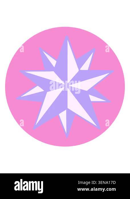 pixelize effect animation of iconic tattoo style image of a star in ...