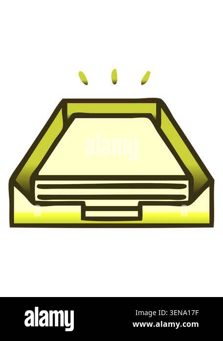 changing color animation of gradient shaded cartoon of a in box Stock ...