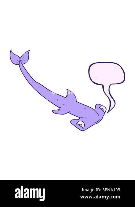 bob and pause animation of freehand drawn speech bubble cartoon ...