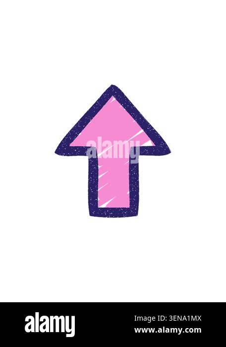 spinning motion animation of Pointing Arrow Chalk cartoon Stock Video ...