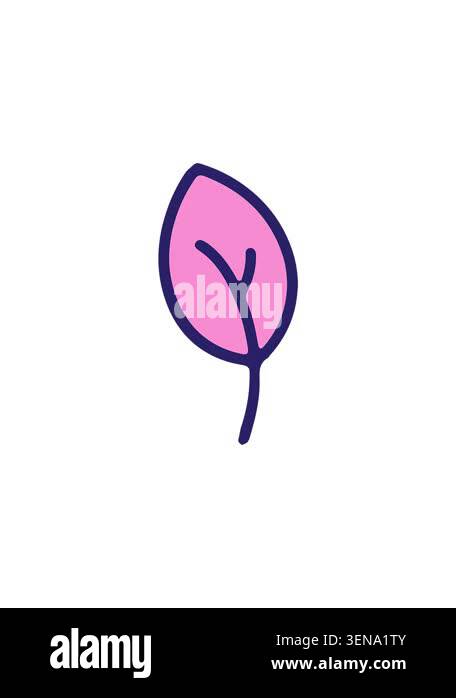 sales flash animation of spring leaf illustration Stock Video Footage ...