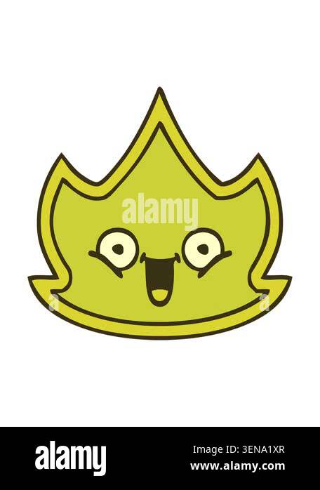 changing color animation of cute cartoon of a happy fire Stock Video ...