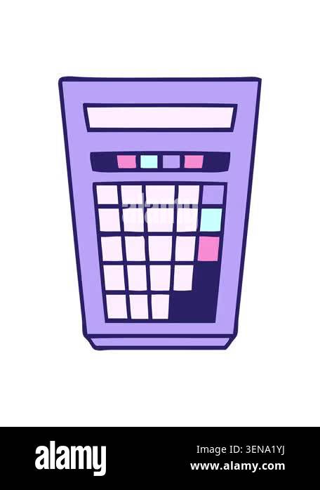 shaking motion animation of quirky cartoon calculator Stock Video ...