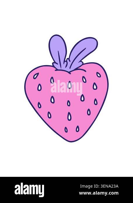 jiggle motion animation of hand drawn cartoon doodle of a fresh ...