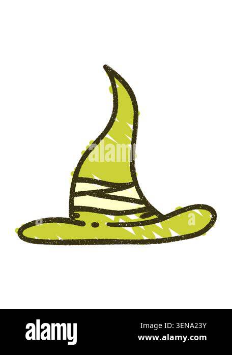 changing color animation of Witch Hat Chalk Drawing Stock Video Footage ...