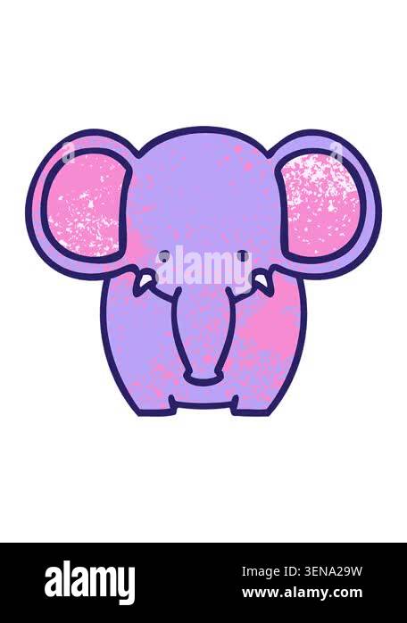 pressure popping animation of cute elephant Stock Video Footage - Alamy