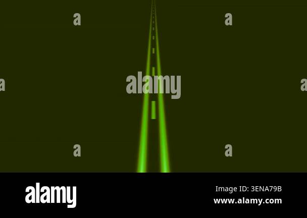 green light beam. vector illustration Stock Video Footage - Alamy