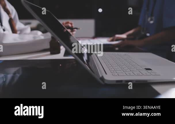 close up of a laptop with a white screen and a black keyboard Stock ...