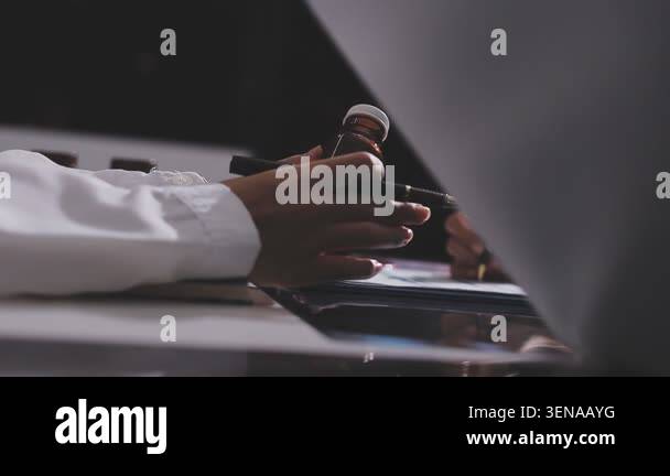 business team work on a desk Stock Video Footage - Alamy