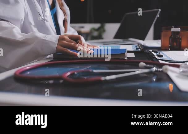 doctors and medical doctor working together at the office Stock Video ...