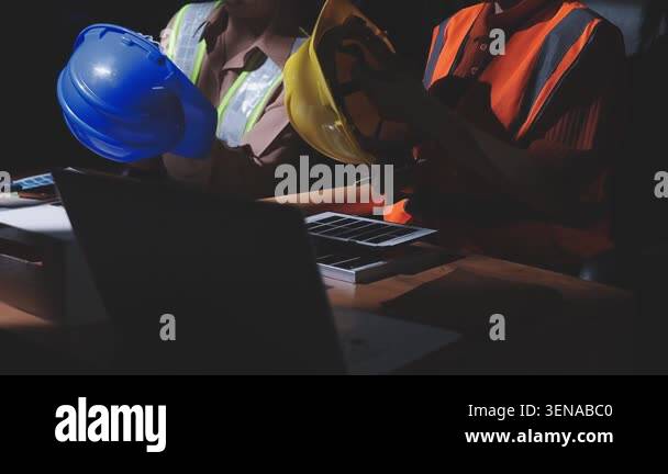 engineer engineer engineer engineer working with computer and tablet in ...