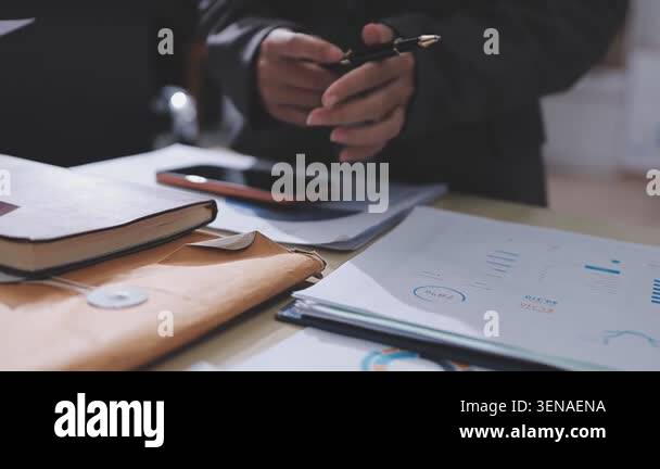 close up of man hand writing on notebook Stock Video Footage - Alamy