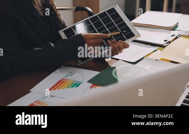 young businesswoman working on laptop in modern office Stock Video ...