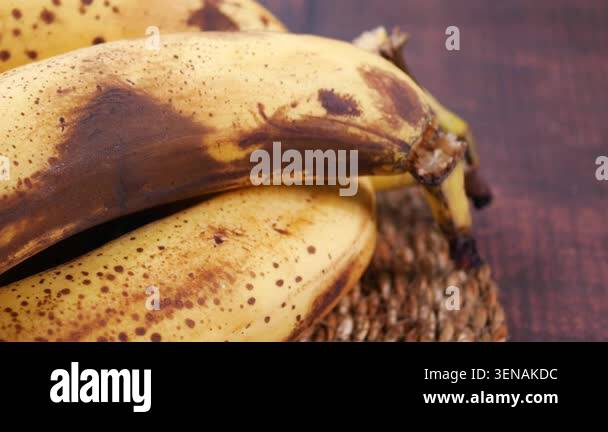 Ripe bannans with brown spots are perfect for baking and cooking treats ...