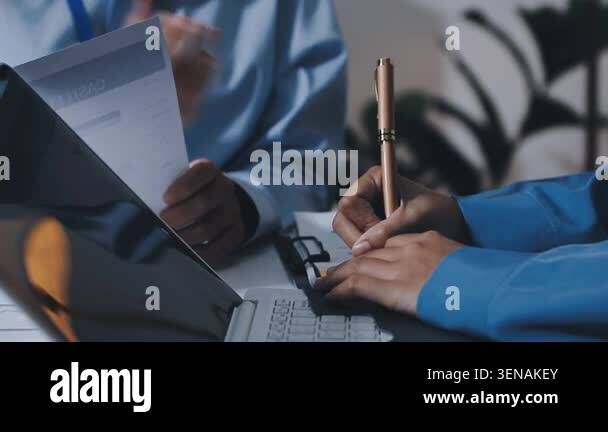 businessman working with documents Stock Video Footage - Alamy