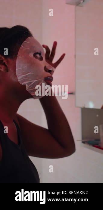 Young African American Woman focusing on personal wellbeing through ...