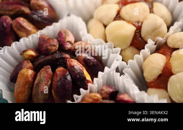 urkish sweets appear to be assorted stuffed dates, with one variety ...