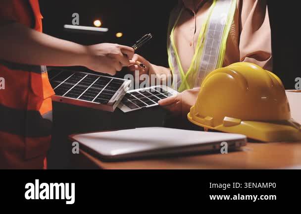 engineer or worker working at the construction site, construction ...