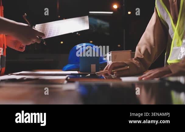 engineer engineer worker working at factory, construction site Stock ...