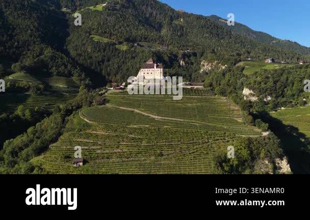Stunning aerial footage revealing juval castle, a medieval fortress ...