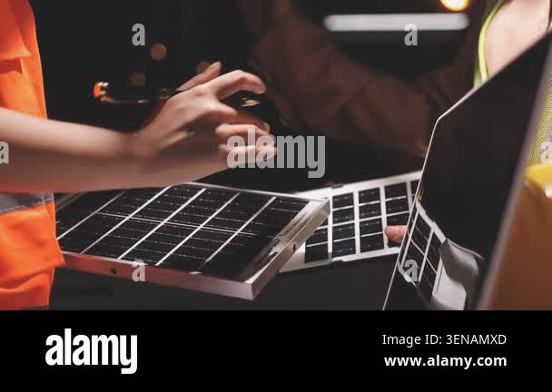 female engineer working with laptop Stock Video Footage - Alamy