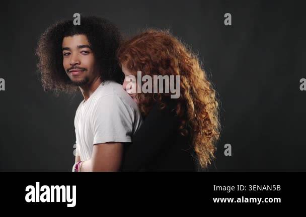 Couple Relationship Dynamics, Young Man Looking Back Over Shoulder ...