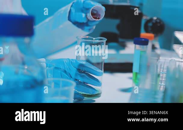 scientist in laboratory. science laboratory Stock Video Footage - Alamy