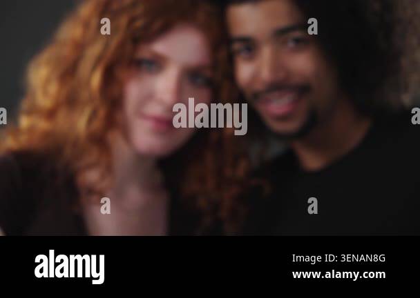 Diverse Couple Relationship Goals, Happy Young Man And Woman Smiling ...