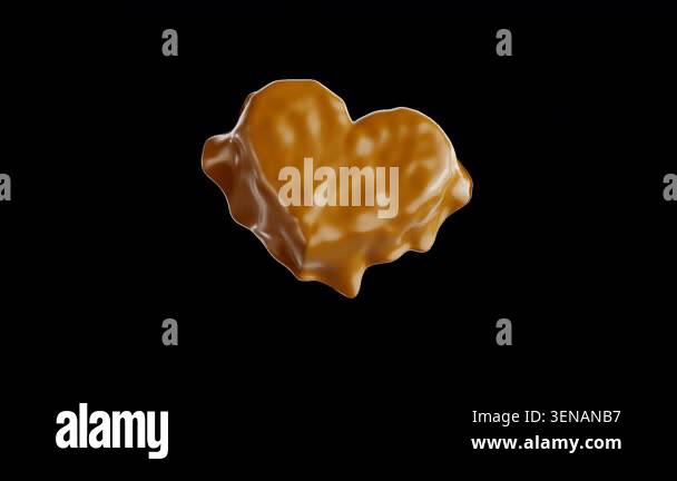 Melted Heart Chocolate Candy 3D Animation Icon Stock Video Footage - Alamy