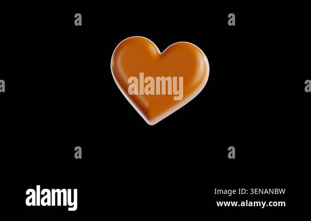 Cupid Heart Chocolate Candy 3D Animation Icon Stock Video Footage - Alamy