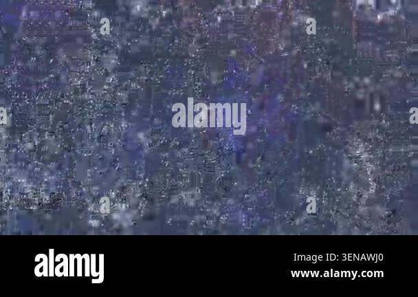An abstract dark animated background in mixed blue tones with vibrant ...