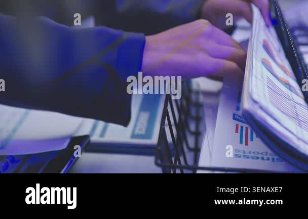 blurred background with calculator, calculator, financial chart and ...