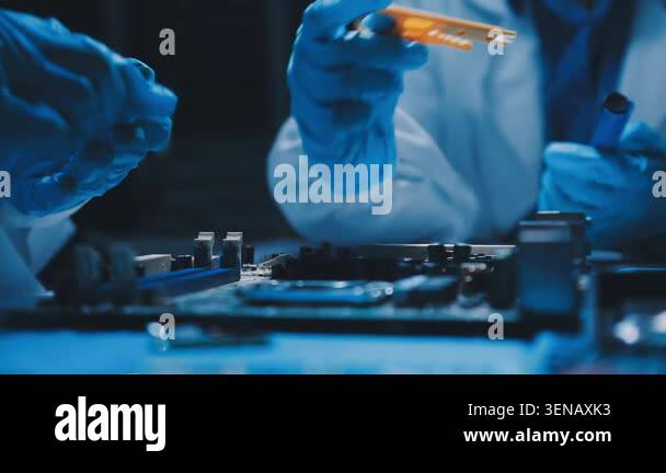scientists working in the laboratory, scientific experiment, research ...