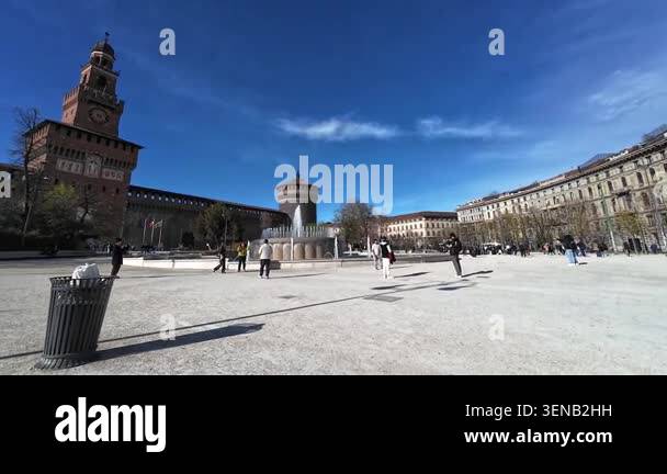 MILAN, ITALY - MARCH 26, 2026: Sforza Castle aka Castello Sforzesco ...