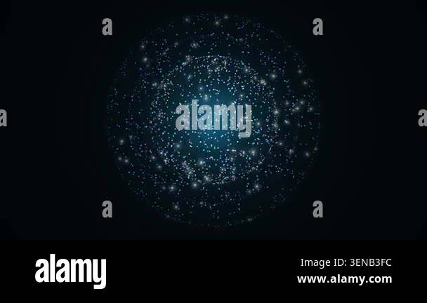 Abstract Glowing Sphere Network Data Stock Video Footage - Alamy