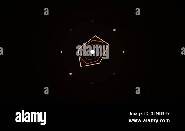 Abstract Geometric Loading Screen. Rotating Nested Polygons. Seamless ...