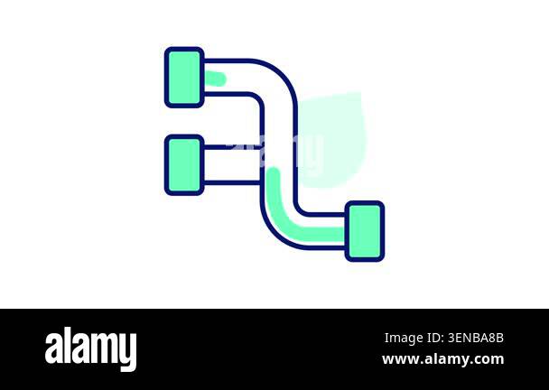 Plumbing animated icon in modern design style, ready to use animated ...