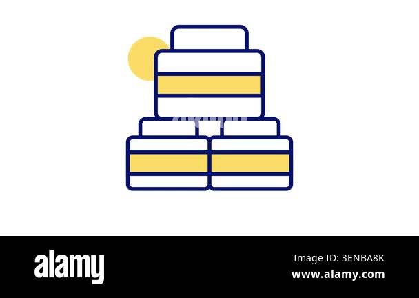 A set of facial cream jars in modern design style Stock Video Footage ...