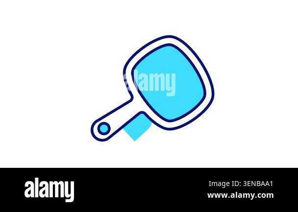 Vanity mirror of hand mirror animated vector design, customizable ...