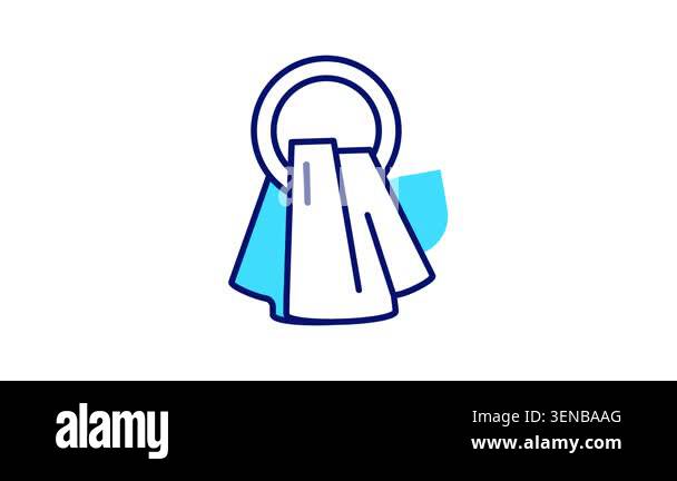 Get your hands on this hanging towel animated icon design, animated ...