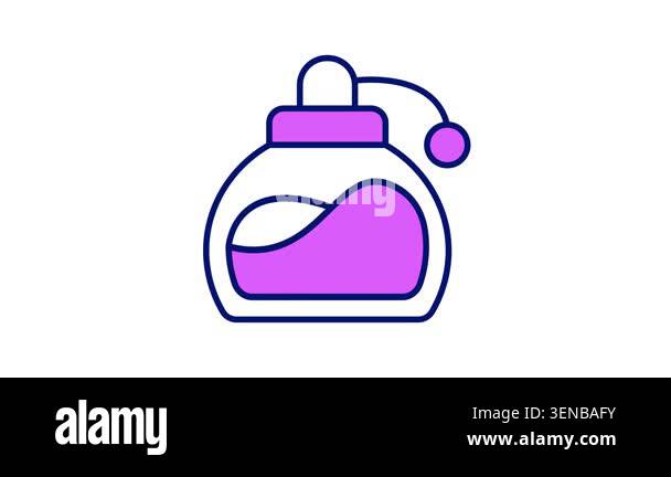 Scalable animated icon of perfume, unique animated vector of fragrance ...