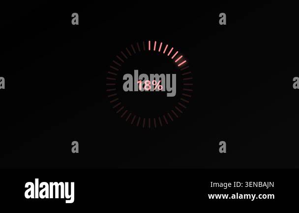 Clean animated loading bar graphic, perfect for UI and progress ...