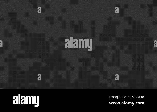 Digital glitch noise background with analog static distortion and pixel ...