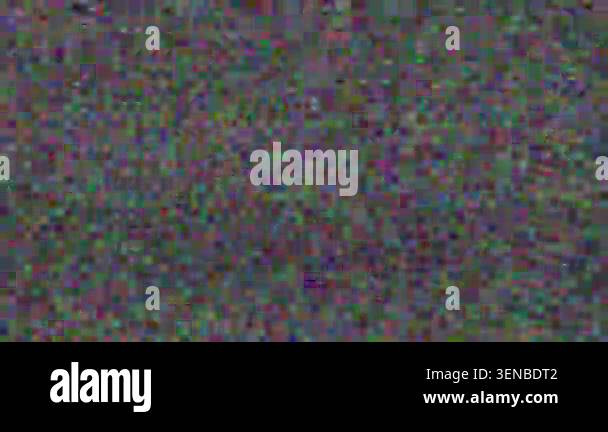 Digital glitch noise background with analog static distortion and pixel ...
