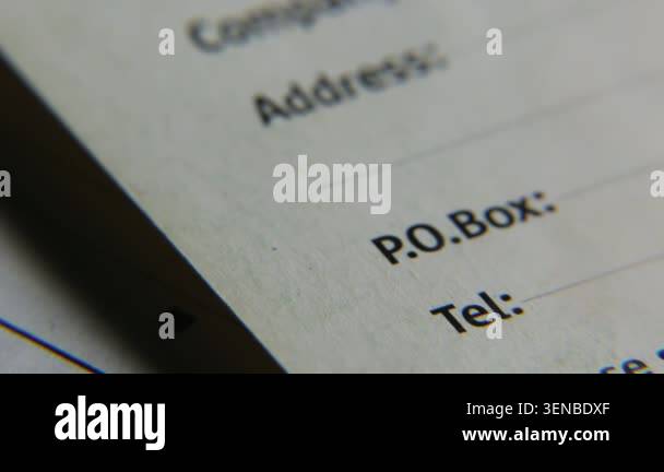 Application forms and documents to fill Stock Video Footage - Alamy