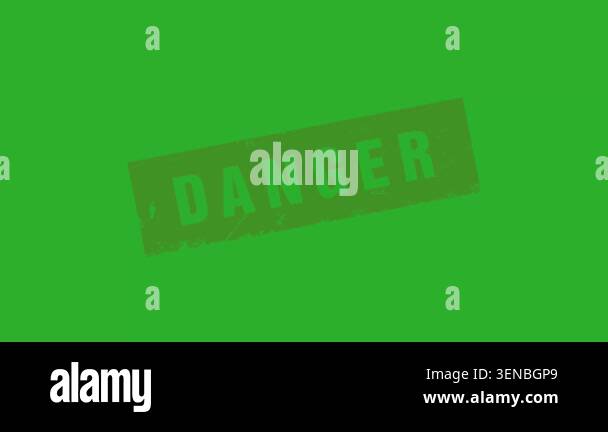 Danger signed stamping text animation. Danger grunge stamp sign, on ...