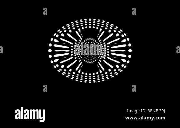 black and white spiral animation. curve wavy liquid motion Stock Video ...